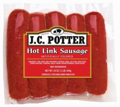 JC Potter Hot Links Sausage 16 Oz (4 Pack) | eBay