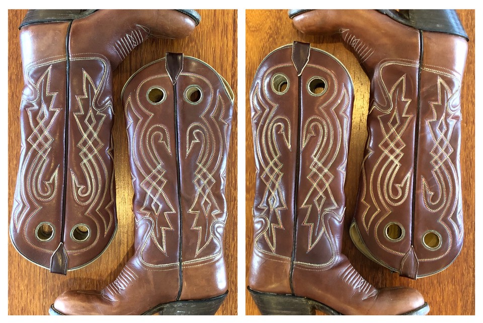 Bowmans Wilson Boot Co Vtg Handmade Buckaroo Cowboy Boots Ladies 6.5 | eBay