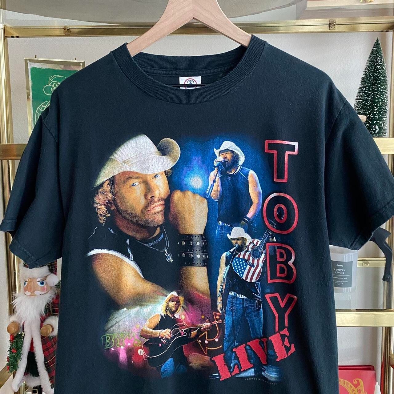 Vintage Early 2000s Toby Keith Live Tour Black T Shir… - Gem