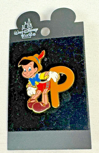 Walt Disney World Disney Pinocchio Alphabet Letter “P” Trading Pin 2002 ...