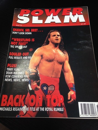 WWE Power Slam Magazine # 32 Shawn Michaels WWF Wrestling Magazine ...