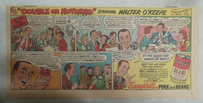 Campbell's Soup Ad: Walter O'Keefe Pork and Beans ! from 1950's 7.5 x ...