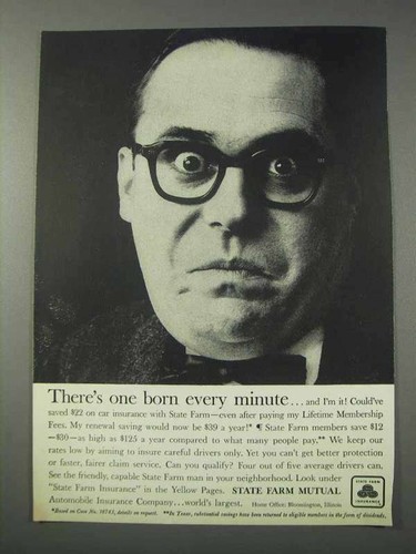 1959 State Farm Insurance Ad - One Born Every Minute | eBay