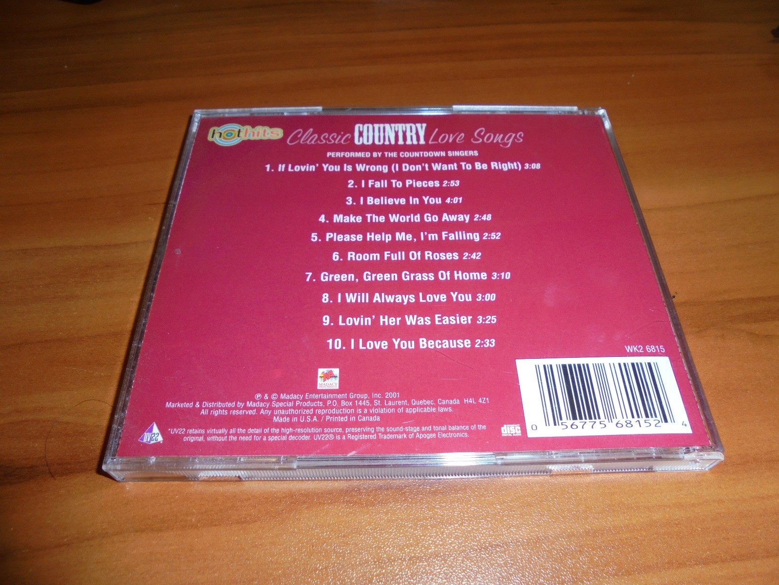 Classic Country Love Songs Vol. 2 by The Countdown Singers (CD 2001 ...