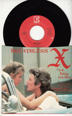 X - BREATHLESS - ORIGINAL ELEKTRA RECORDS 45 WPS - GREAT SHAPE | eBay