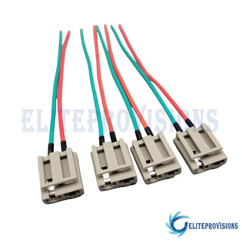 4 Pcs HEI Distributor Pigtail Harness Dual Connectors Power & Tach Plug ...