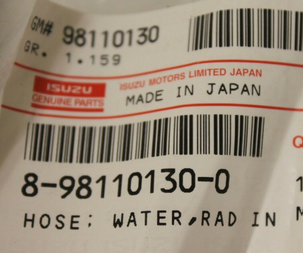 GENUINE ISUZU - Hose Radiator Inlet - 4HK1 - 8-98110-130-0 | eBay