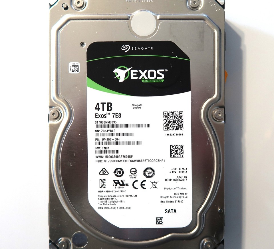 Seagate ST4000NM0035 1V4107-004 TN04 (ZC14) TK Thailand 3.5" 4TB Sata ...