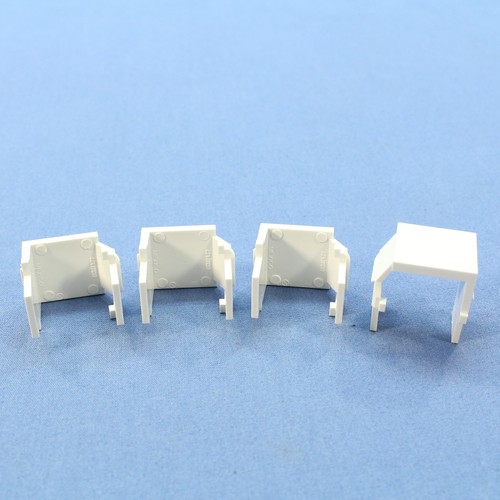 4 Leviton White 1Port Quickport Blank Wallplate Filler Inserts 41084 ...