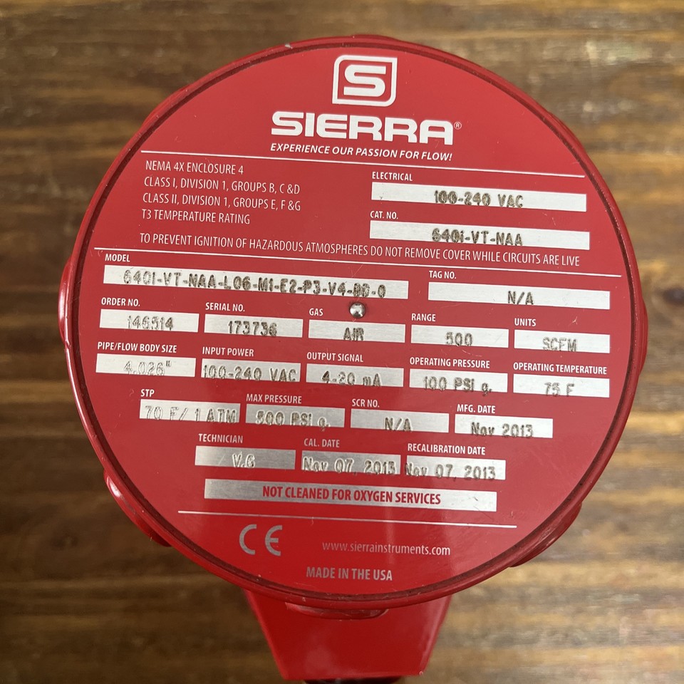 Sierra Instruments Quadra Therm 640i Thermal Mass Meter | eBay