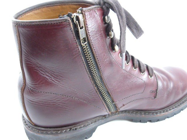 Allen Edmonds "Higgins Mill" WEATHERPROOF Zip Lug Boots 9 E Burgundy ...