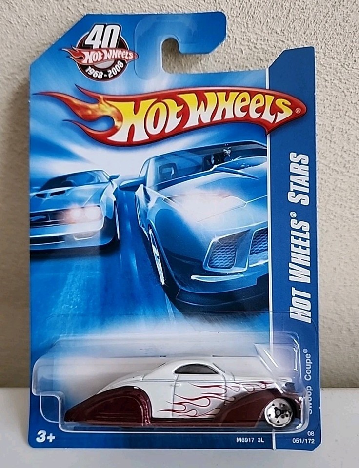 Hot Wheels 2008 All Stars Red & White Swoop Coupe Diecast Car | eBay