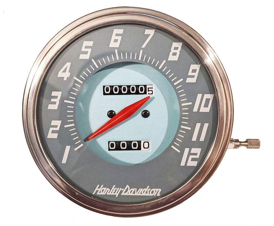 Harley 2:1 ratio SPEEDOMETER 1953 - 1961 "OE" BLUE GRAY style Panhead ...