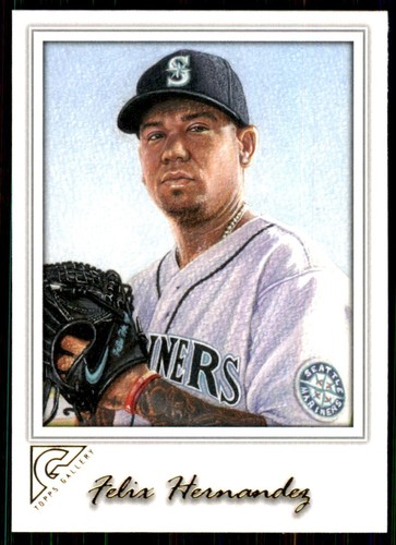 2017 Topps Gallery Felix Hernandez Seattle Mariners #116 MLB Baseball ...