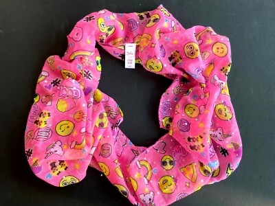 Justice Infinity Scarf Girls One Size Pink 30" Length Sparkle | eBay