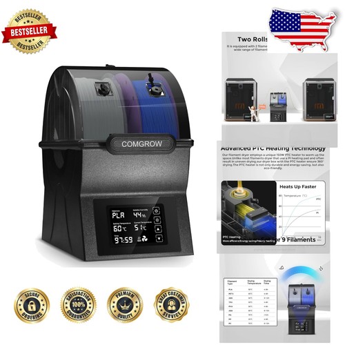 360° Hot Air Circulation Filament Dry Box for Advanced 3D Printing ...