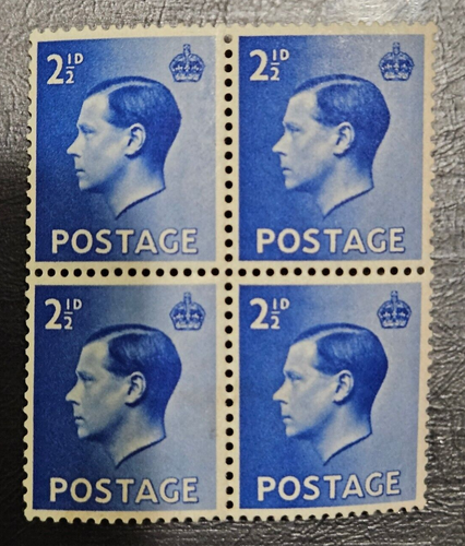 Stamp Great Britain 1936 "Edward VIII" Block 2 1/2p A99 #233 MNH | eBay