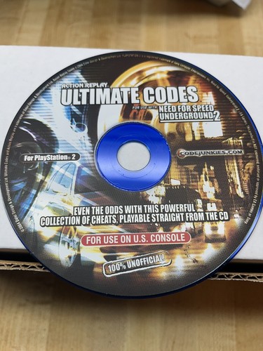 Action Replay Ultimate Codes: Need for Speed: Underground 2 (Sony ...