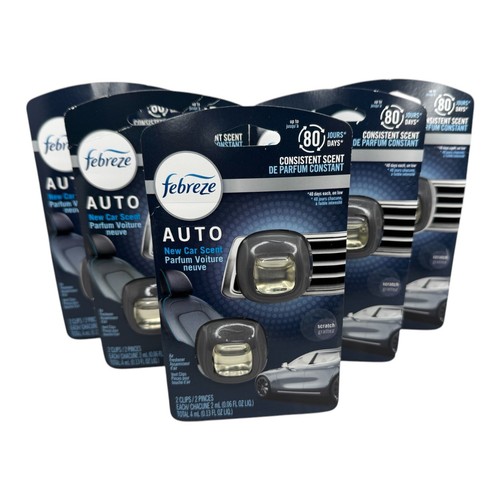 x5 Twin Packs Febreze New Car Scent Vent Clip Air Freshener for ...