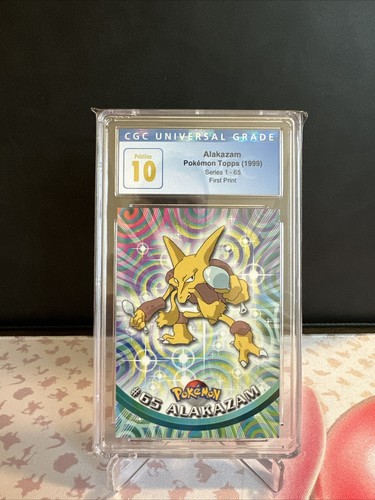 Pokémon - Alakazam - 65 Topps Series - First Print Card - CGC 10 ...