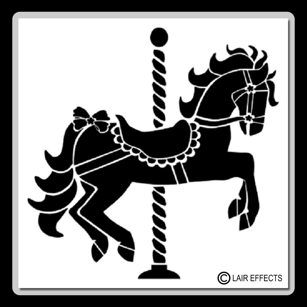 Carousel Horse Silhouette