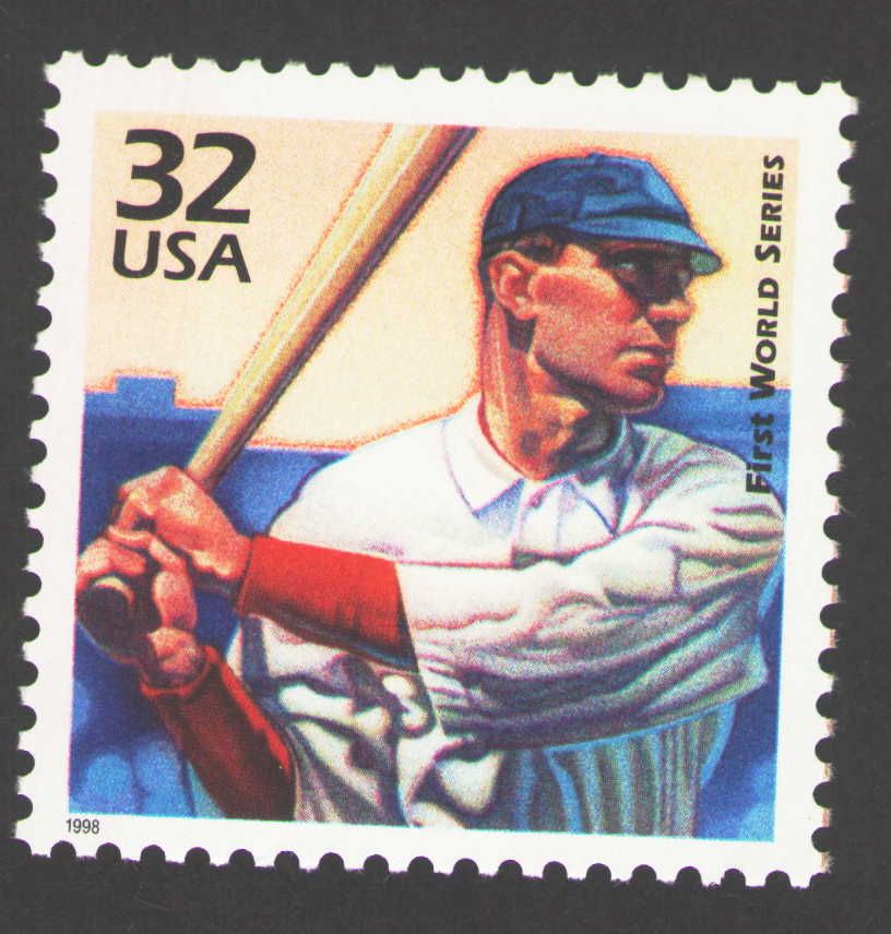 US. 3182 n. 32c. First Baseball World Series, 1903. Celebrate The ...