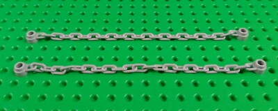 *NEW* Lego Light Grey Chains Links 1x16 Stud Small Rope Bridges x 2 pcs ...