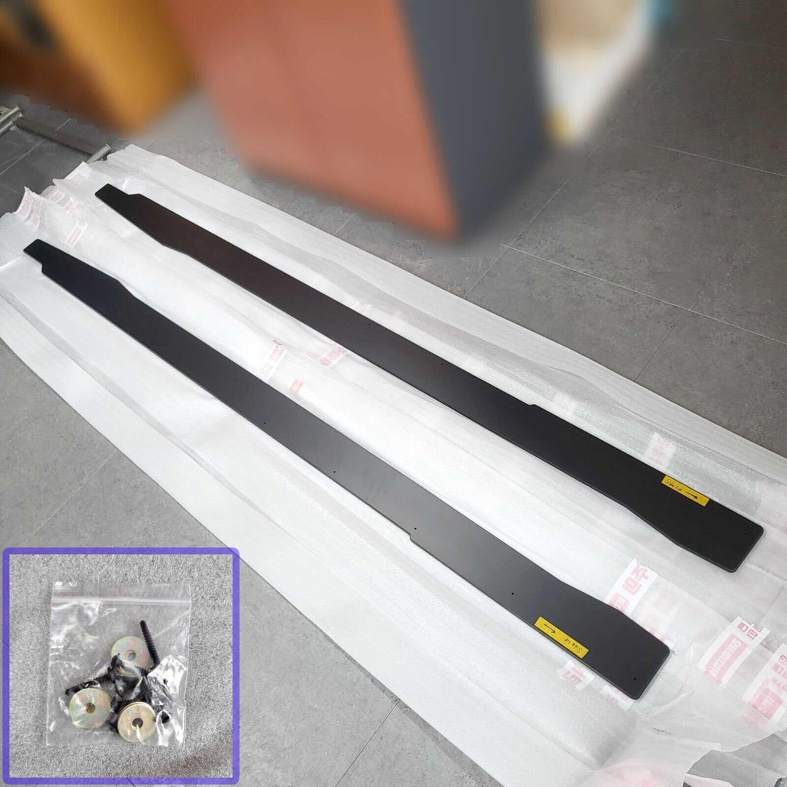 Side Lip Lower Body Kit 2p Matt Black (Fits: 2022 2023 Ioniq5) | eBay