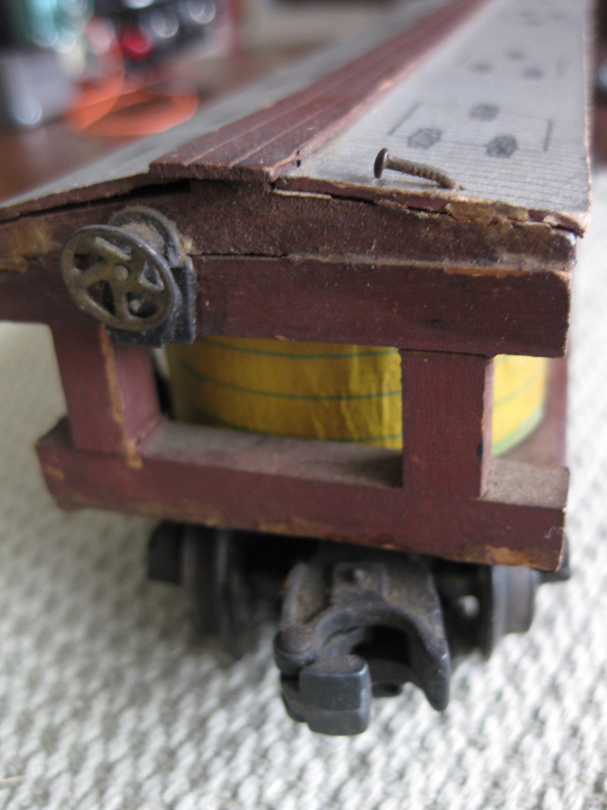 Vintage Lionel Holsum Pickles Antique Train Car Waukesha Wooden ...