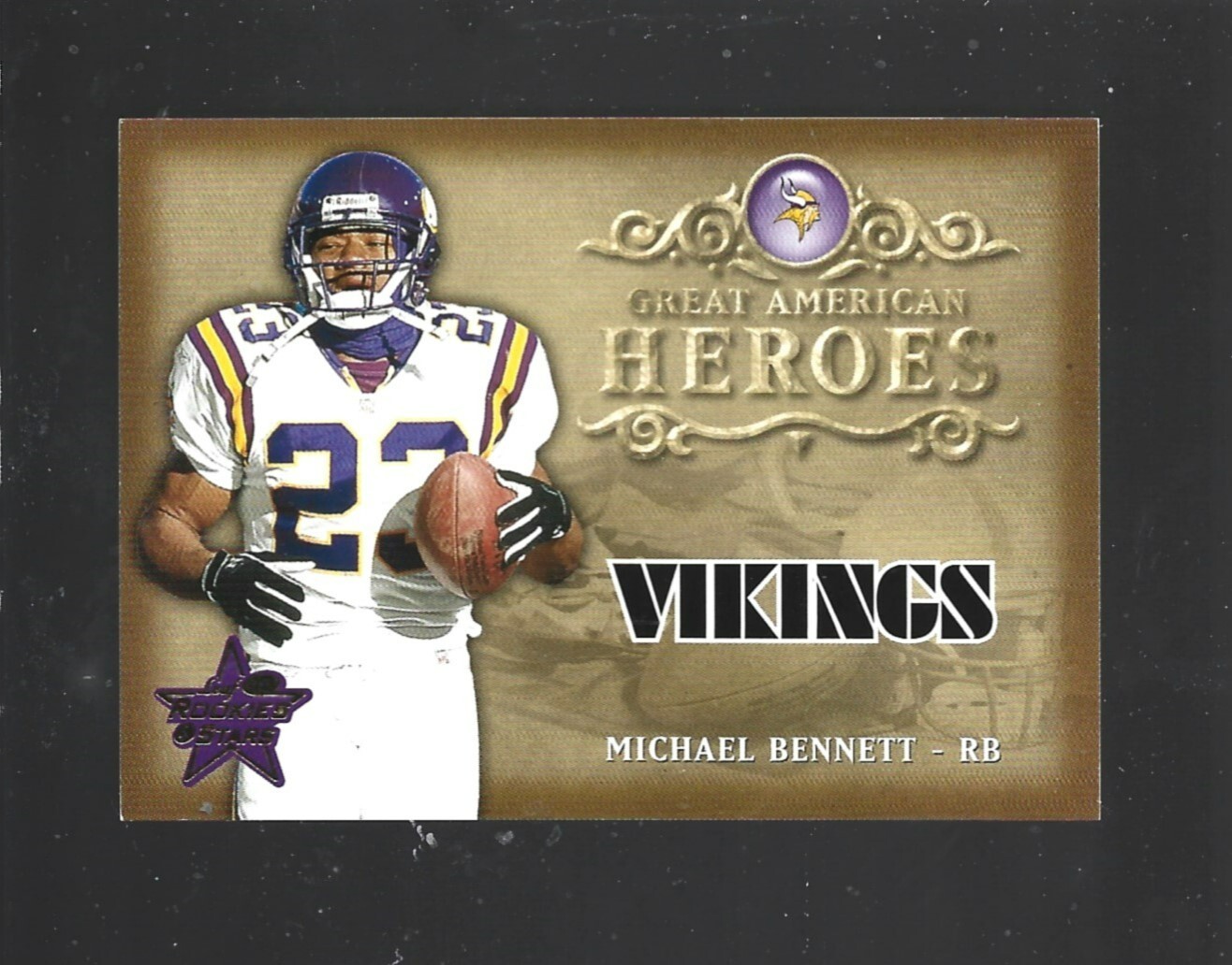 2002 Donruss Great American Heroes #GAH-23 Michael Bennett card #/2000 ...