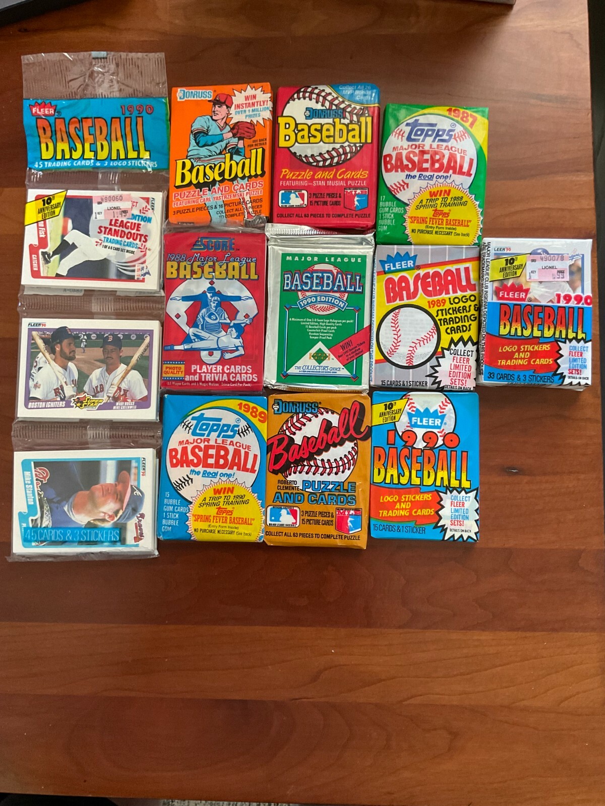 GIGANTIC SALE OF 249 OLD UNOPENED BASEBALL CARDS IN PACKS 1990 AND ...