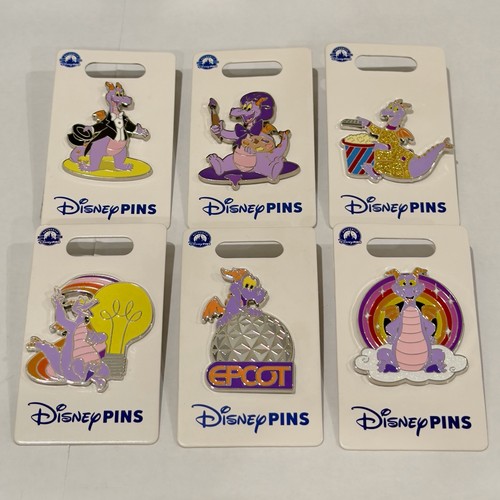 Disney Pins Figment EPCOT Character Pin Lot of 6 on Original Cards | eBay