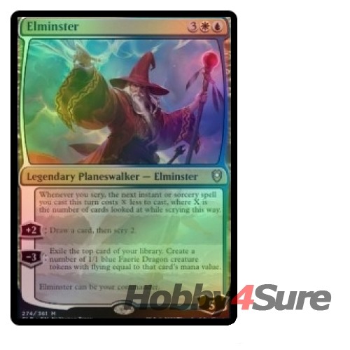 Foil Elminster M/NM Magic MTG Commander Legends: Battle For Baldur's ...