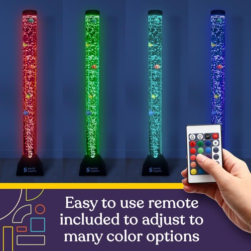 Aquarium Sensory Fish Bubble Light Tube with 16 LED Color Changing ...