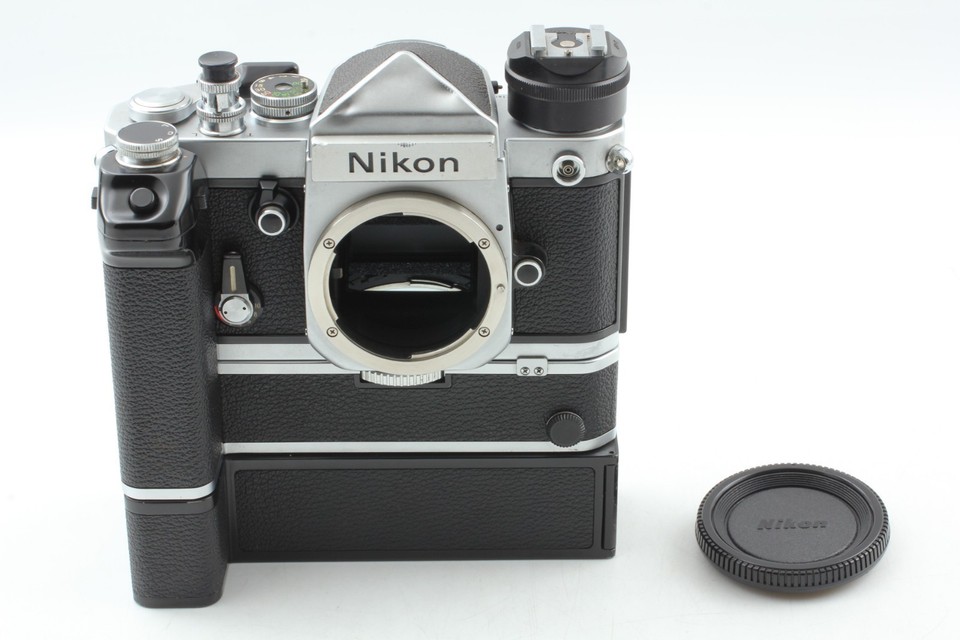N MINT 】 Nikon F2 35mm SLR Eye Level DE-1 w/ Motor Drive MD-2 MB-1 ...