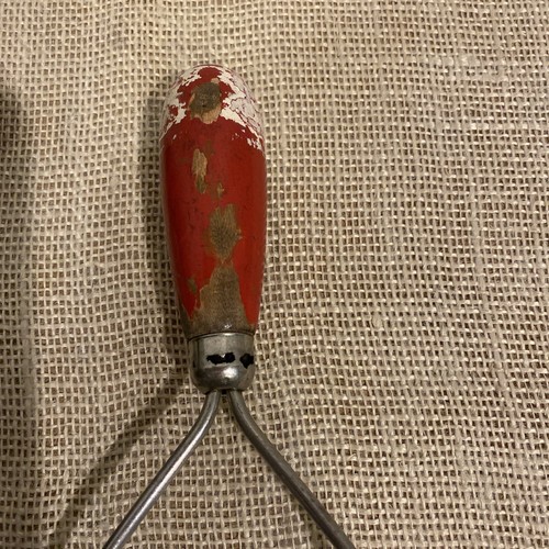Red Handled Vintage Kitchen Utensils Tools Lot 2 Hand Mixer Potato ...