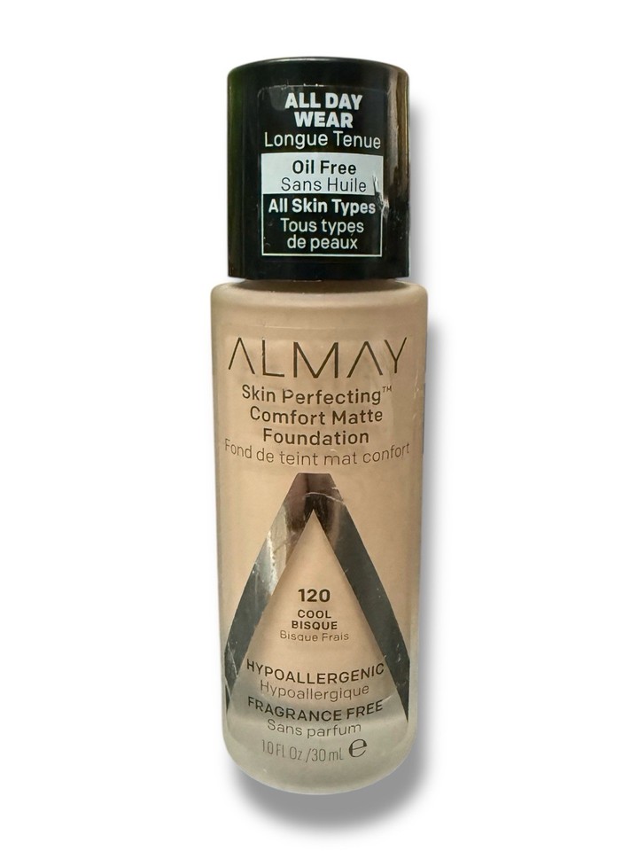 Almay Skin Perfecting Comfort Matte Foundation 120 Cool Bisque 1 OZ | eBay