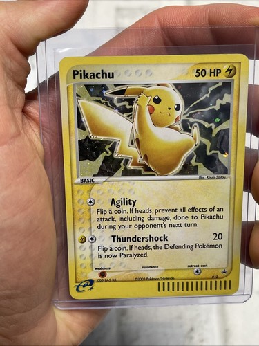 Pokémon Pikachu 012 Black Star Promo 2003 Holo Rare Pokemon Card ...