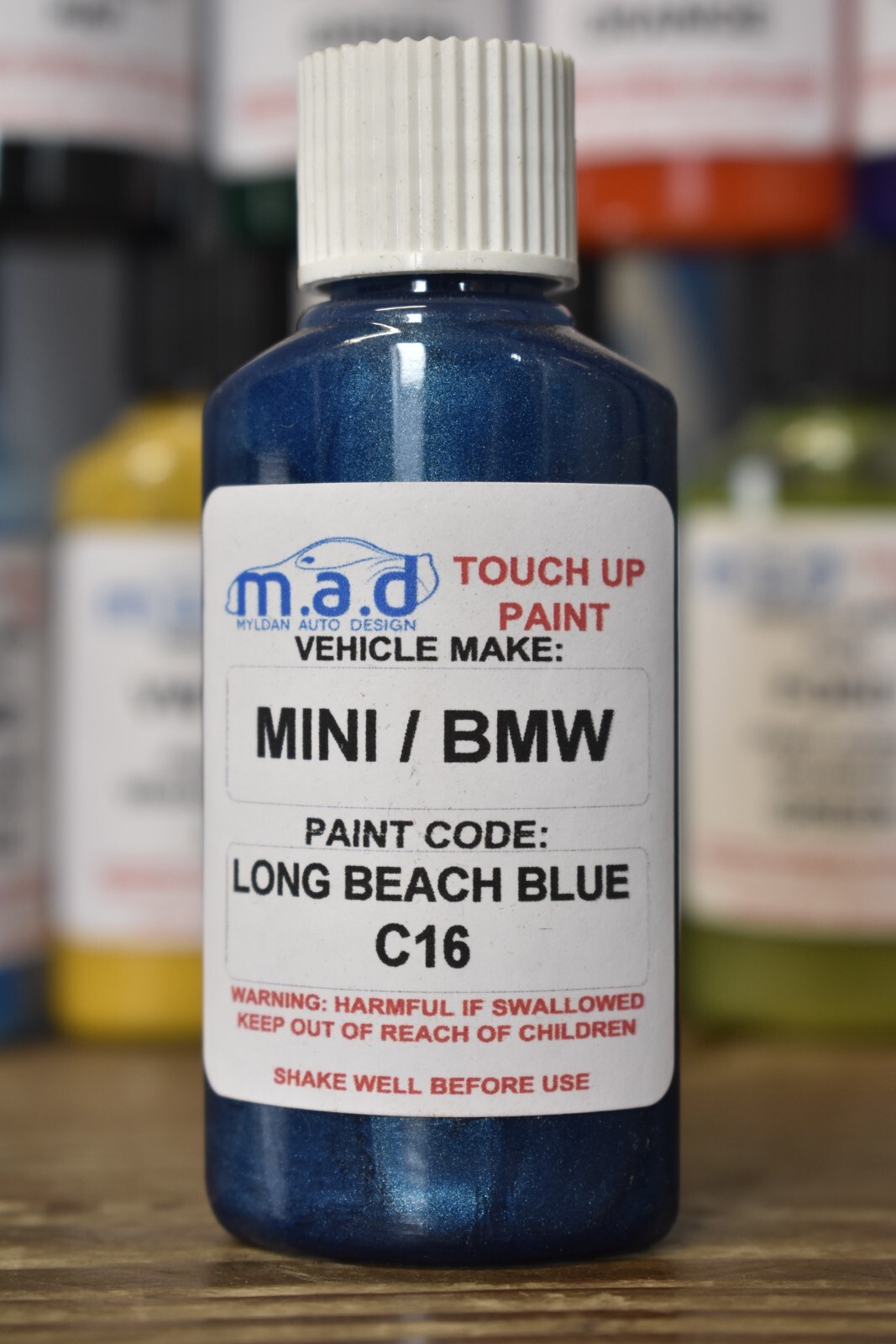 BMW LONG BEACH BLUE C16 PAINT TOUCH UP KIT 30ML 1 2 3 5 SERIES X1 X3 X5 ...