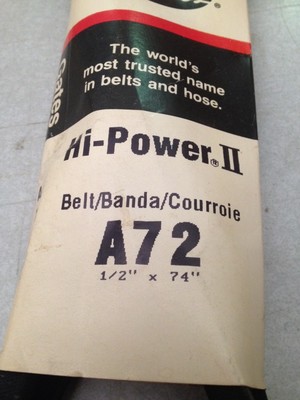 (1)gates Belt Part # A72 1/2" X 74" | eBay