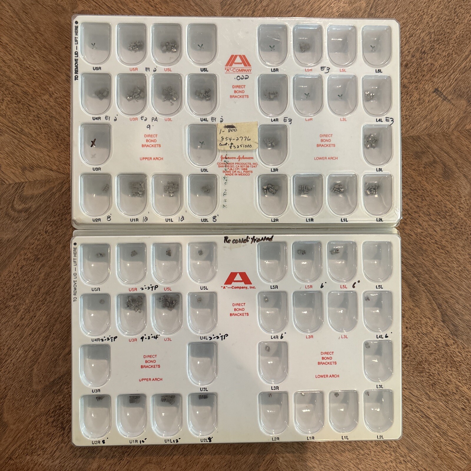 Approx 120 Dental Orthodontic Direct Bond Brackets Johnson And Johnson ...