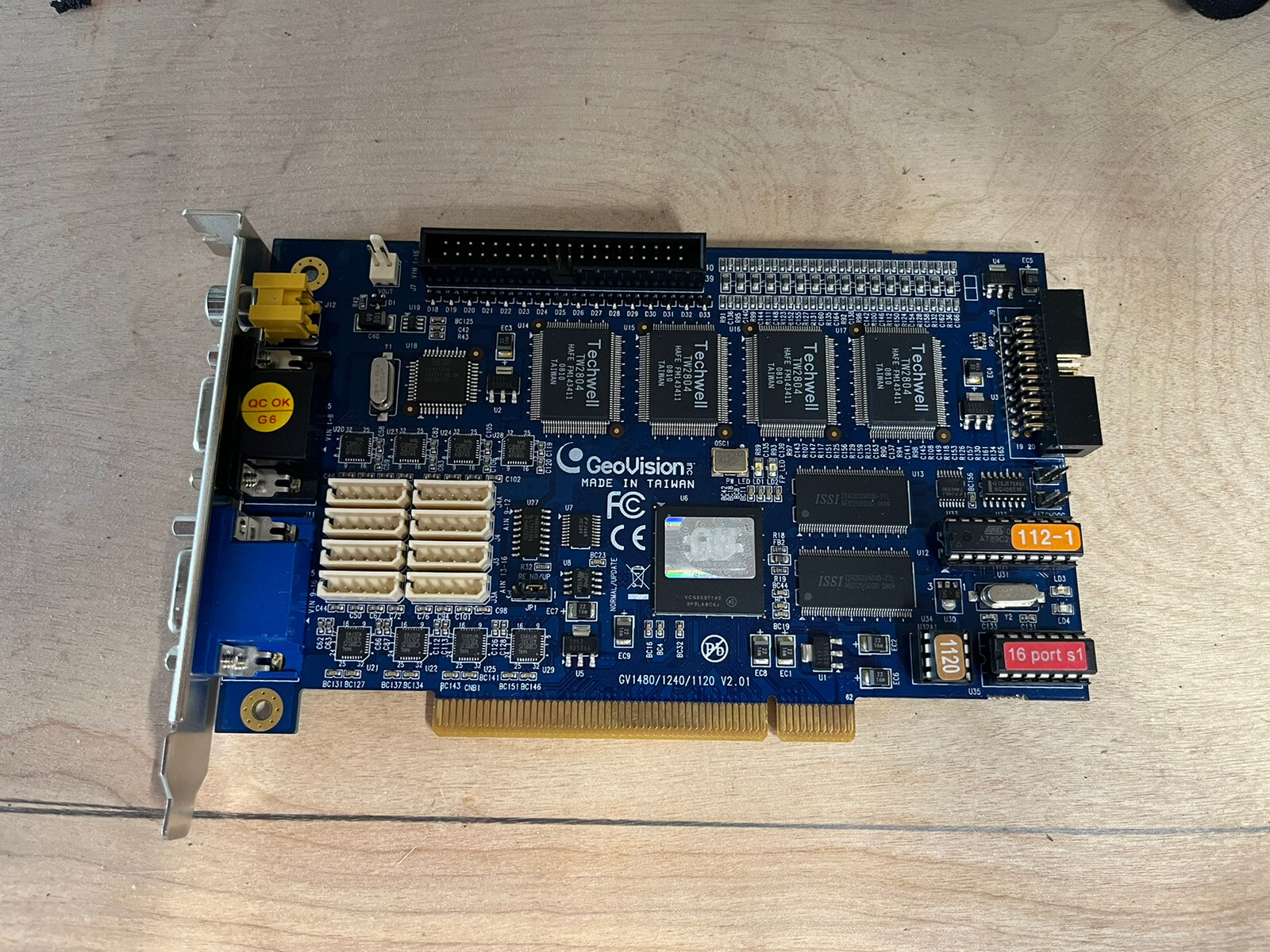 Used Geovision GV-1480/1240/1120 V2.01 16Ch PCI Capture Card *WIN32-BIT ...