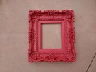 8.5x11 Red Frame, Baroque Frame, Colonial Frame, Traditional Picture ...