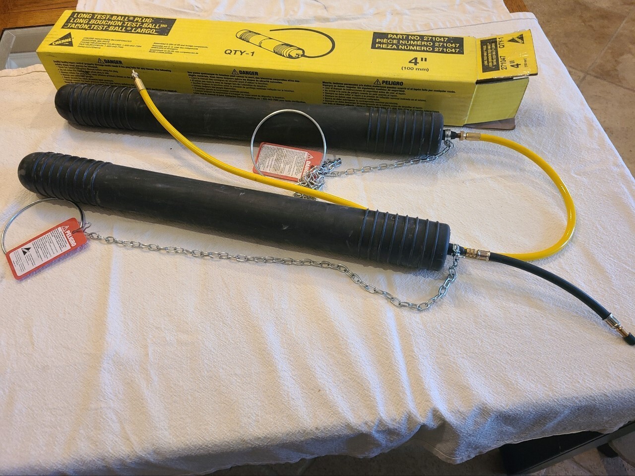 Cherne 271047 Long Test-Ball 4-Inch Test Ball Plug, TOTAL of 2 ! | eBay