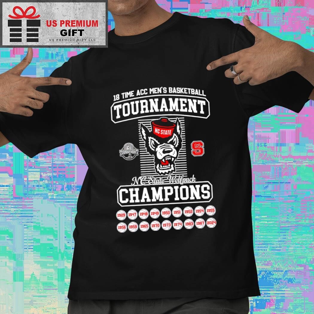 18 time ACC men’s basketball Tournament NC State Wolfpack Champions ...