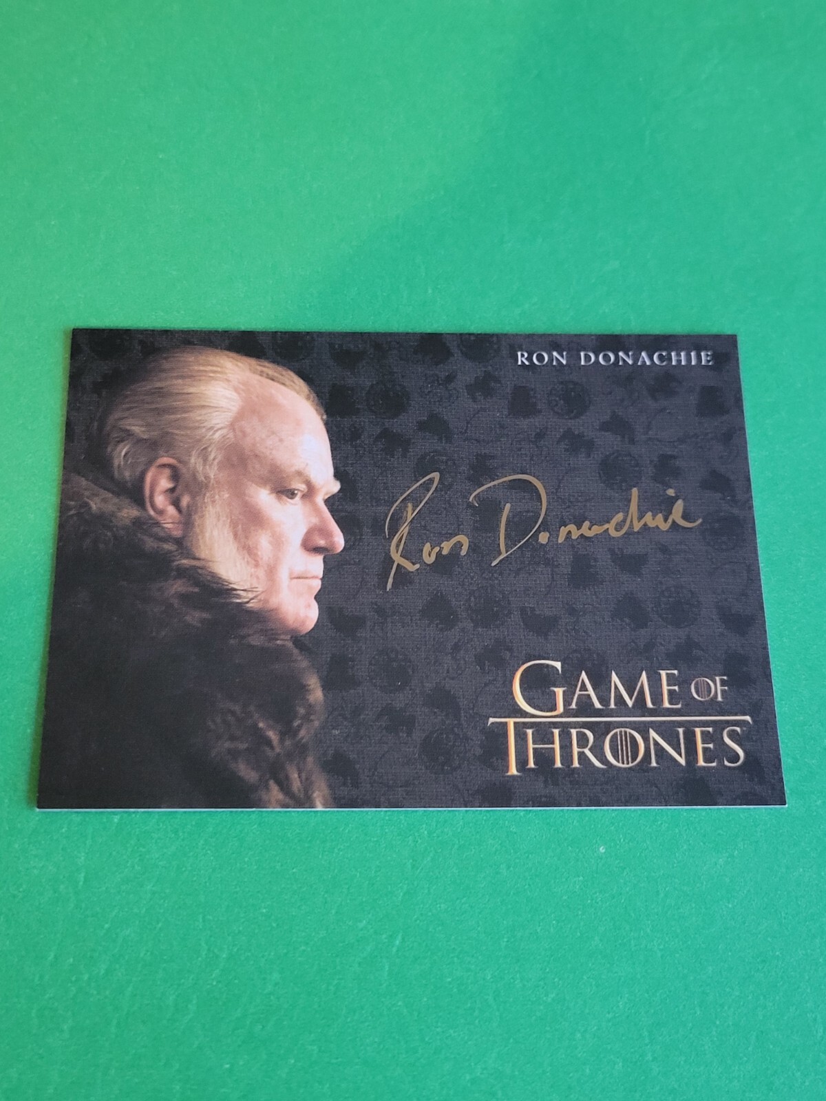 RON DONACHIE - 2020 GAME OF THRONES COMPLETE SERIES GOLD AUTOGRAPH | eBay