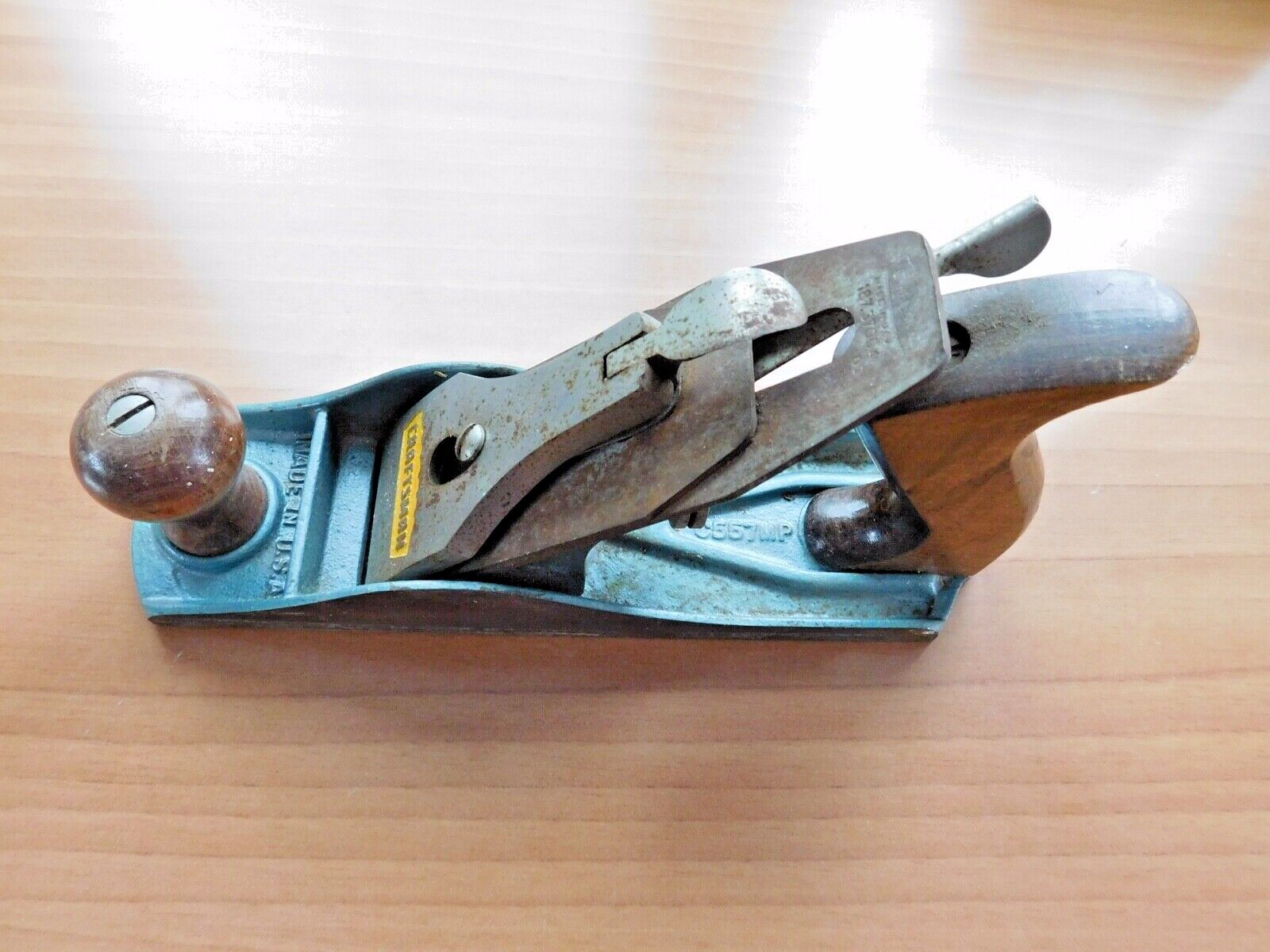 VINTAGE CRAFTSMAN HAND WOOD PLANE MODEL C557MP SAW BUILD CARPENTER ...