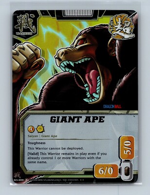 Dragon Ball Z CCG - Giant Ape WA-009 - Foil Rare - Warriors Return 2008 ...