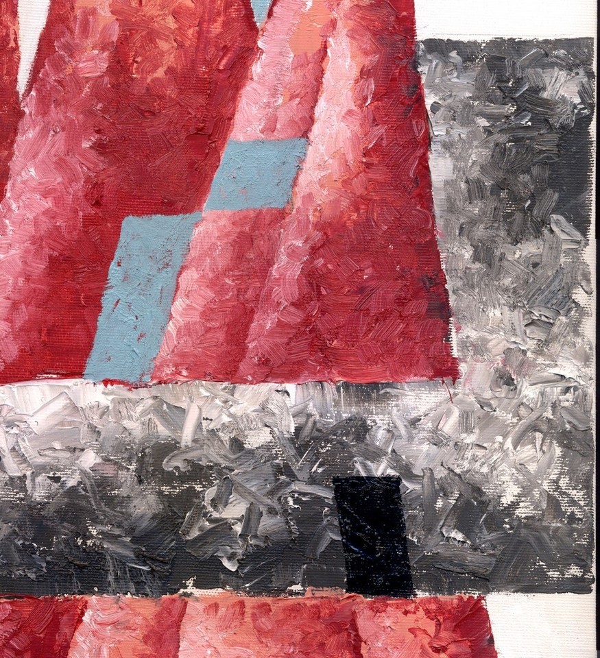 Expressionist Anatoliy Chudinovskikh Roter Tetraeder Öl Leinwand 70x50 ...