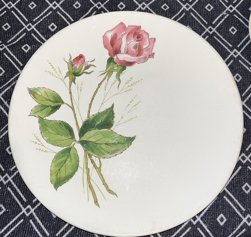 Edwin Knowles Tea Rose 10” Dinner Plate MCM 1950’s | eBay
